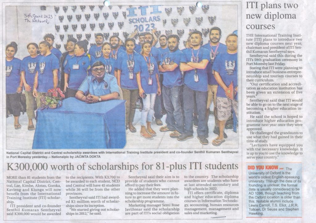 International Training Institute – "Investing in Quality and Affordable ...