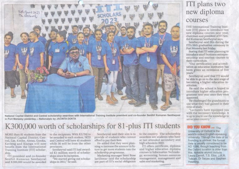 International Training Institute – "Investing in Quality and Affordable ...